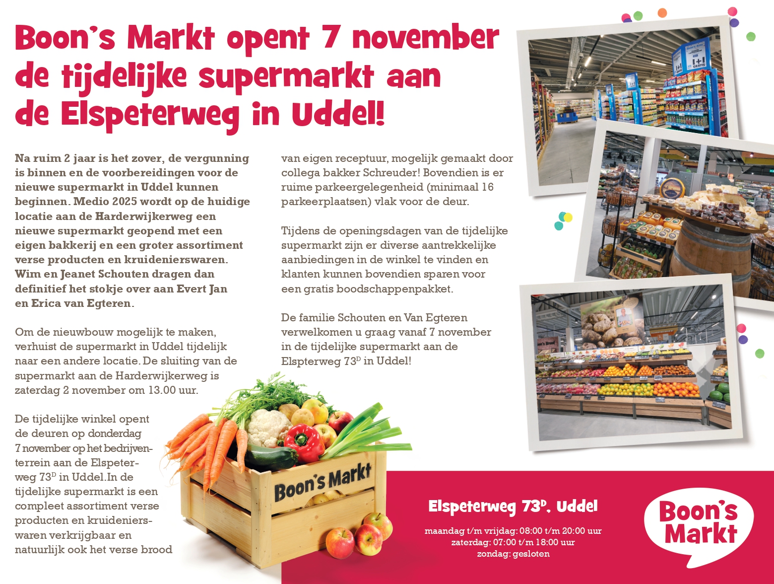 Update | Verhuizing Boon's Markt - Uddel Info